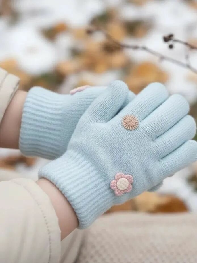 Перчатки Осень-зима 2024 для девочек