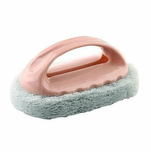 Губка с пластиковой ручкой для чистки ванны, раковины, унитаза, кухни, мытья посуды.