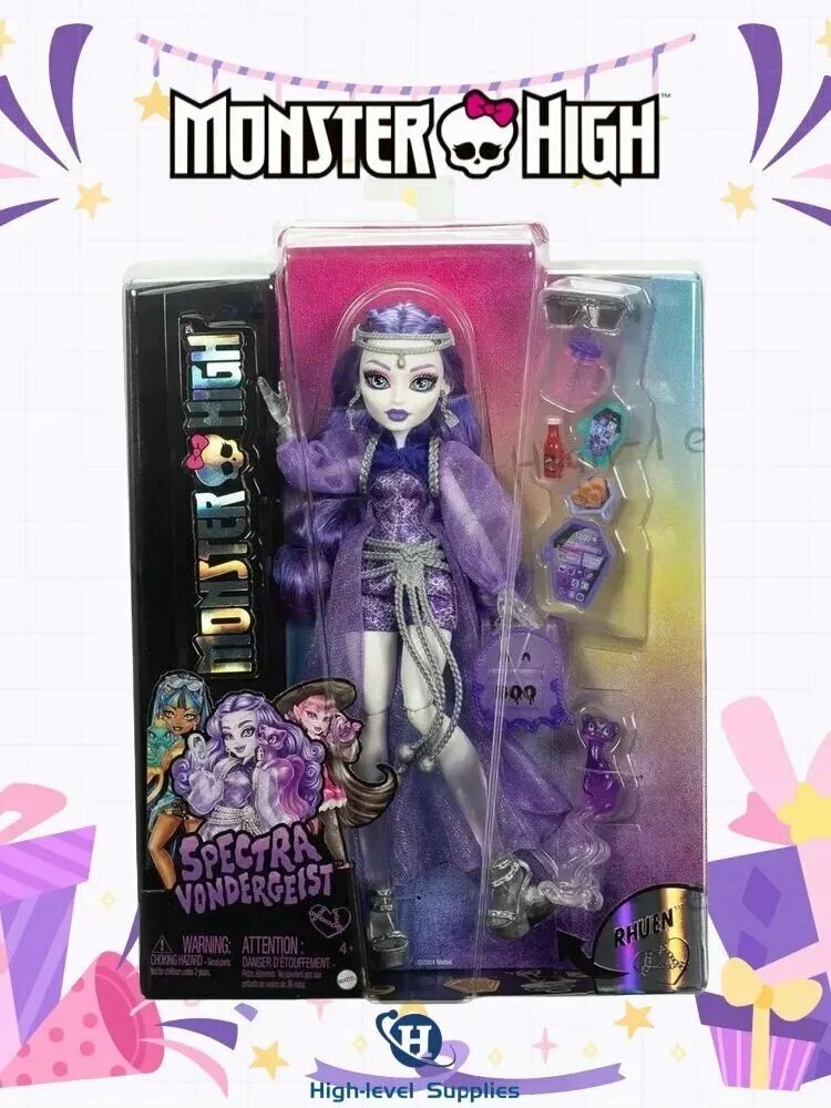 Кукла Monster High поколение 3, Spectra Vondergeist 2024