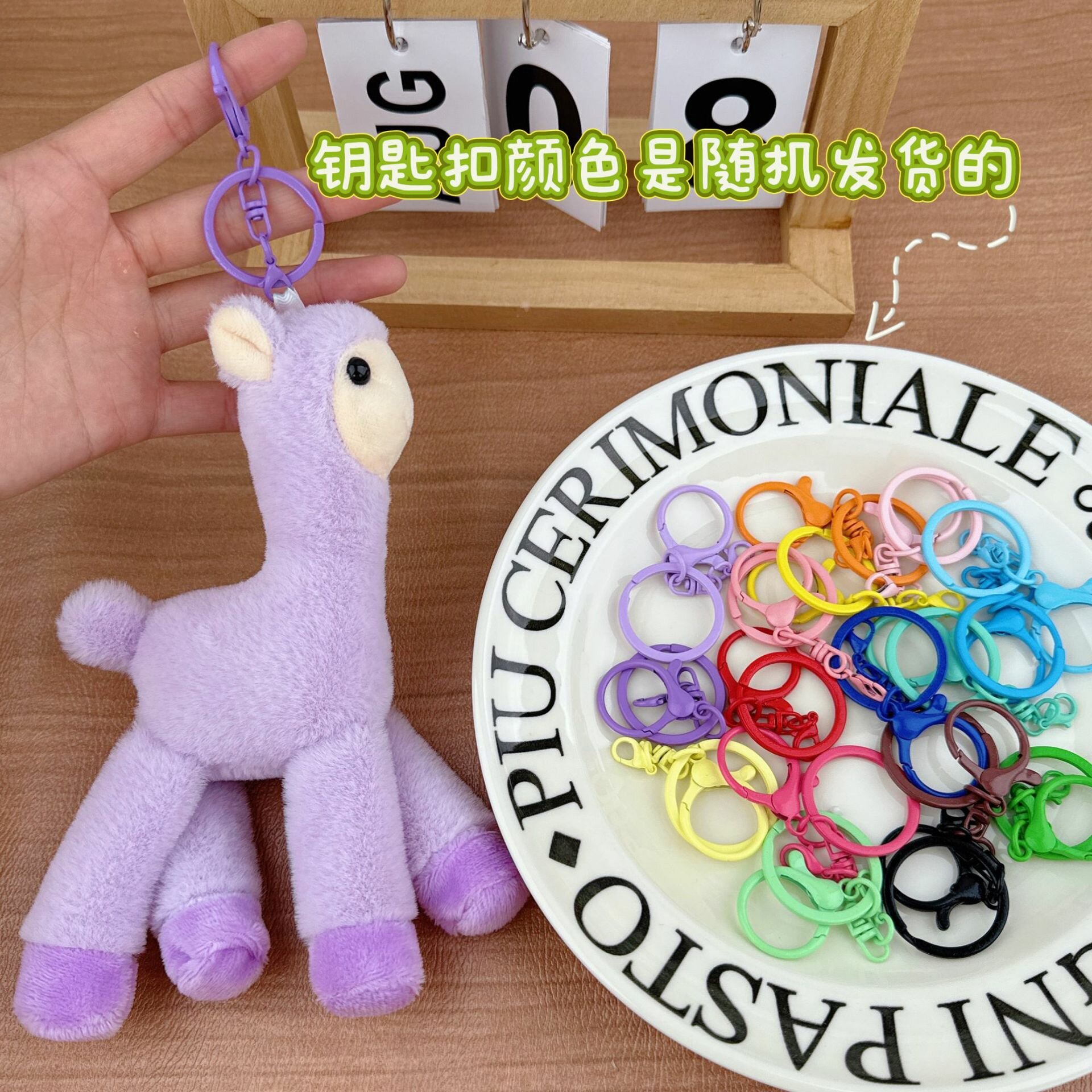 Плюшевая игрушка-подвеска в виде альпаки, брелок-овечка, аксессуар для сумки, украшение для рюкзака, подарок,