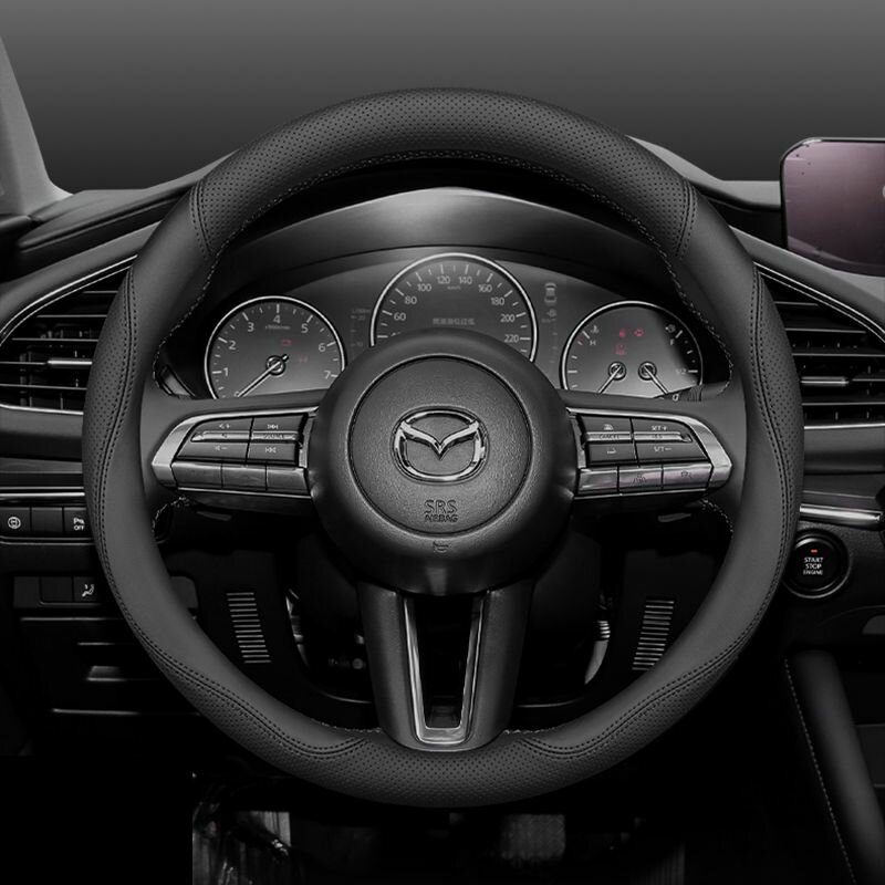 Чехол на руль автомобиля Mazda Axela Biante CX-3 CX-30 CX-4 CX-5 CX-7 Mazda 3 Mazda 6 Чехол 37-39см