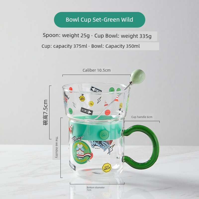 Набор чаш и чашек Цюрих, бытовая термостойкая стеклянная чашка, чашка для воды, офисная кружка, ценная стеклянная