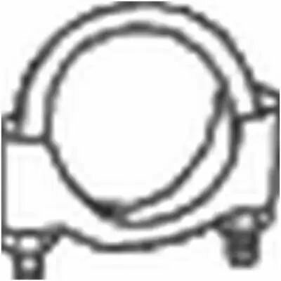 252-245 хомут глушителя универсальный Audi, Citroen, Ford, Mazda, Opel, Peugeot, Renault D45