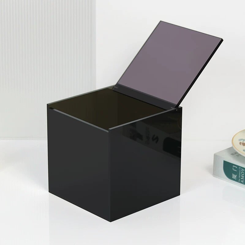 Акриловый органайзер для косметики, черный, модный и популярный в , для туалетного столика, домашнего использования,