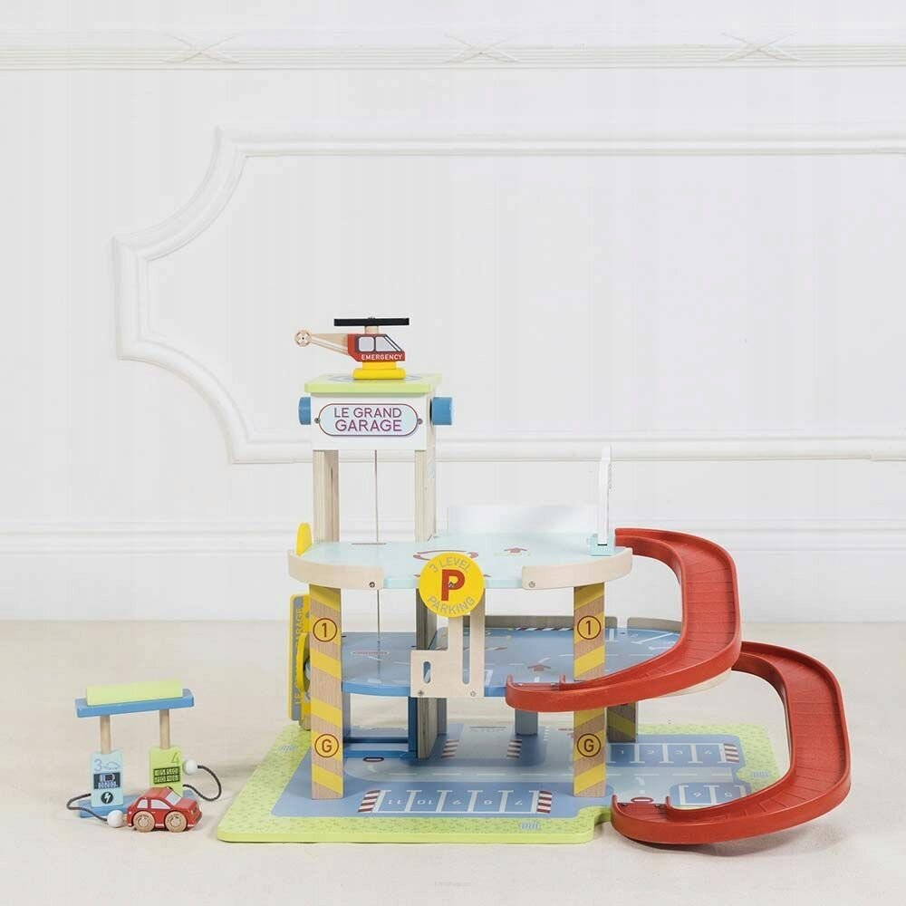 Детская игрушка Le Toy Van-Деревянный игрушечный многоуровневый гараж - 5060023414395