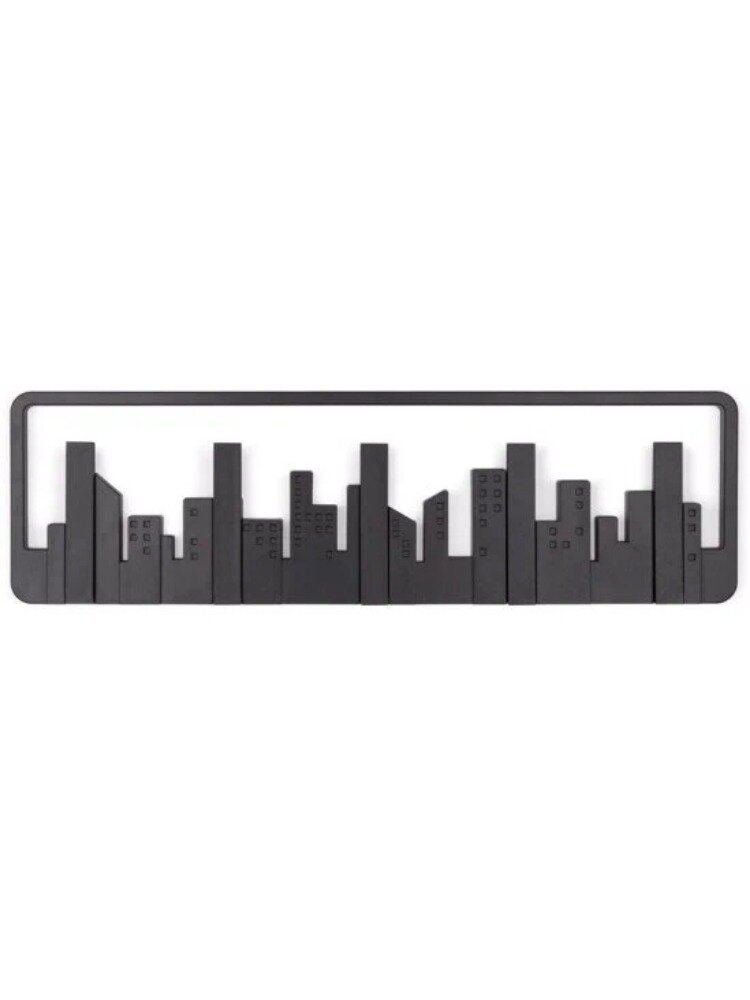 Вешалка настенная Umbra из коллекции Skylines, пластик, черный