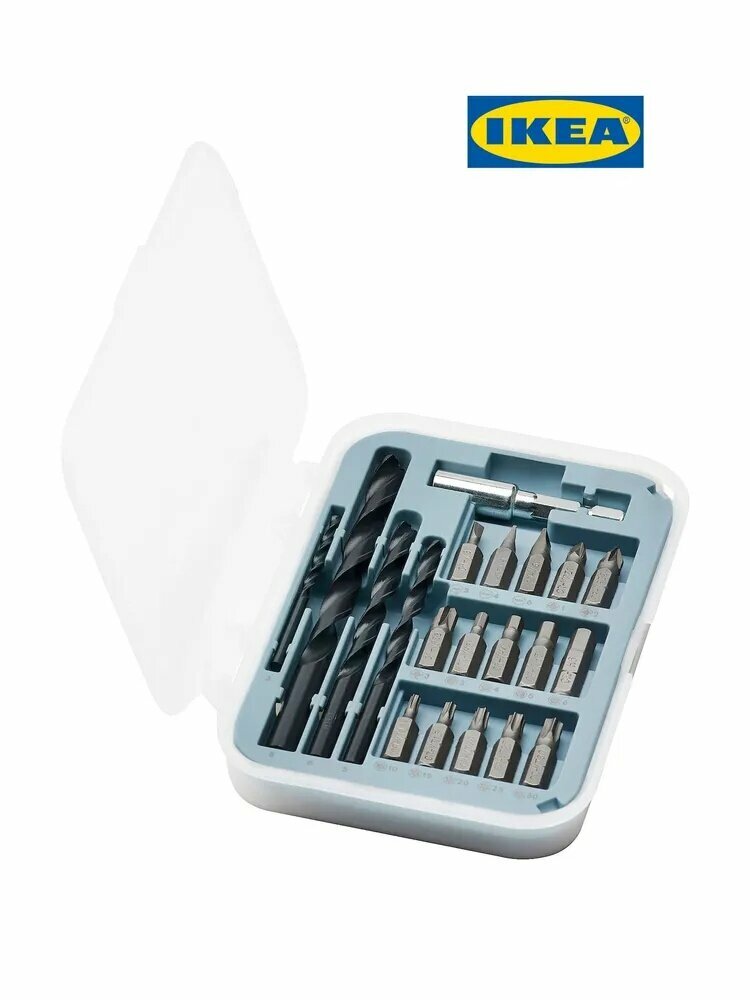 IKEA TRIXIG Наборы сверл и бит, 20шт