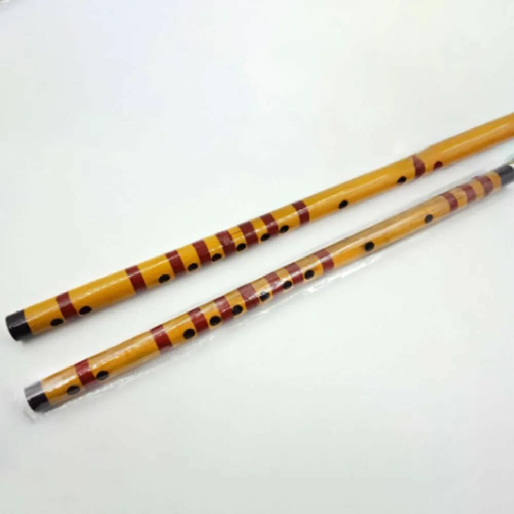 Бамбуковая флейта для начинающих с красной нитью