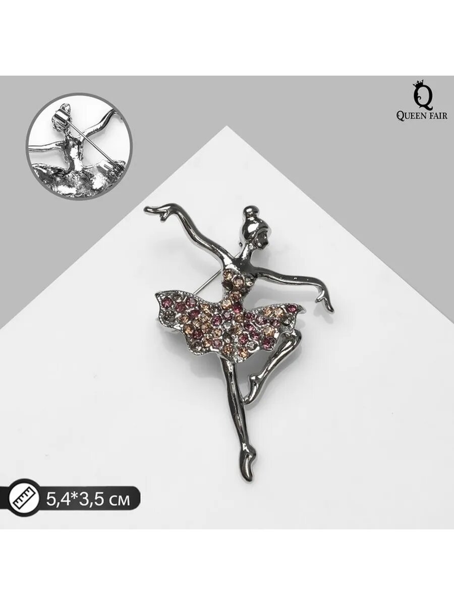 Брошь, стразы