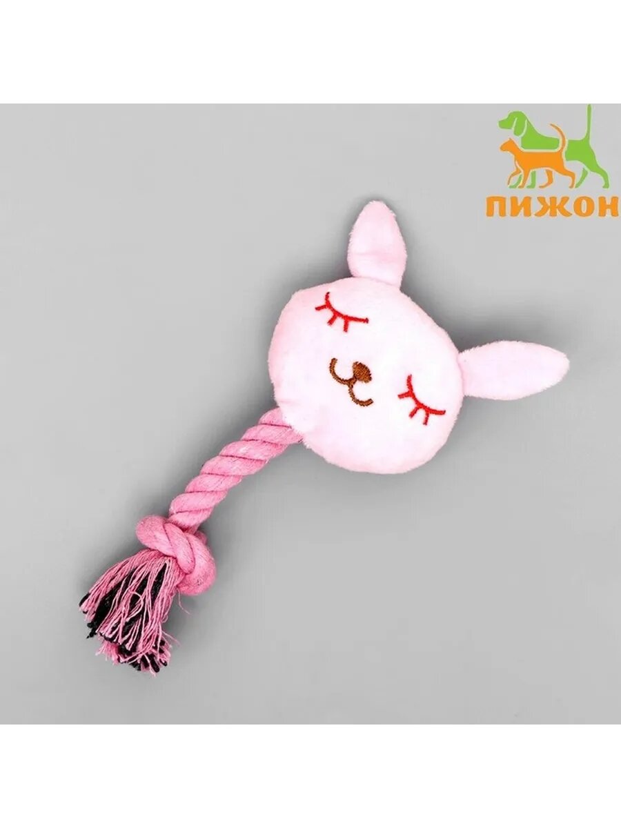 Мягкая игрушка-зайчик для собак с пищалкой