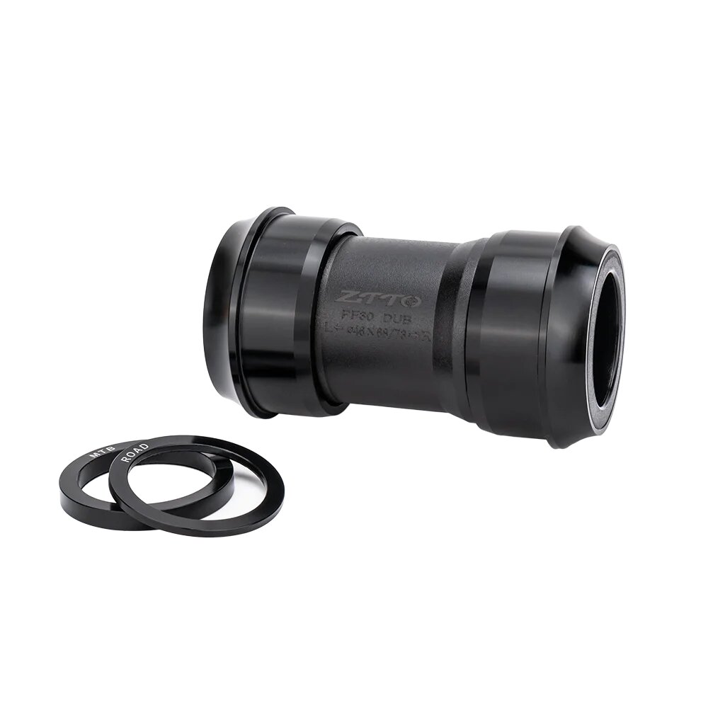 ZTTO PF30 DUB Нижний кронштейн MTB Черный Алюминий Черный, PF30 DUB pressfit