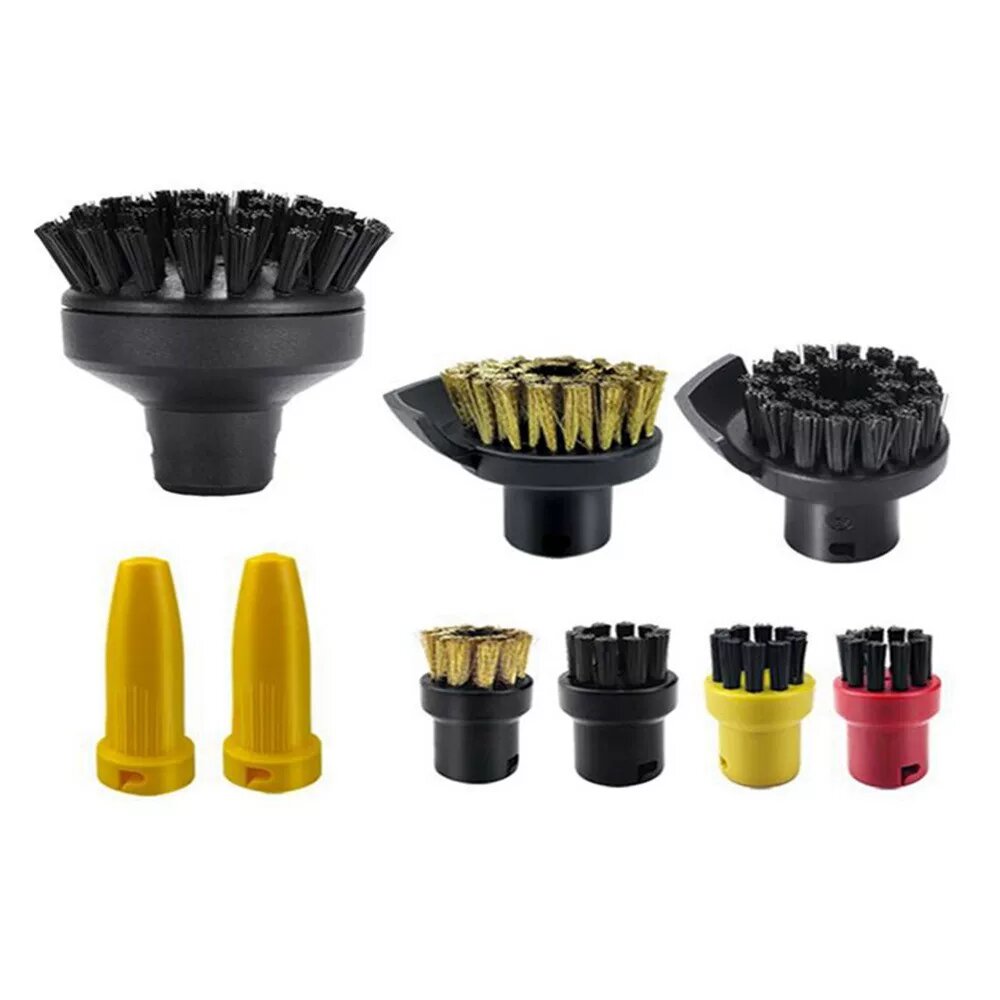 Маленькая круглая щетка Karcher, медная щетка для пароочистителя, подходит для пароочистителей Karcher, аксессуары для