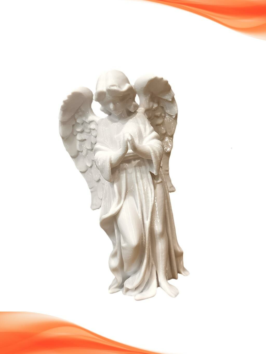 Статуэтка ангела-хранителя, Белый