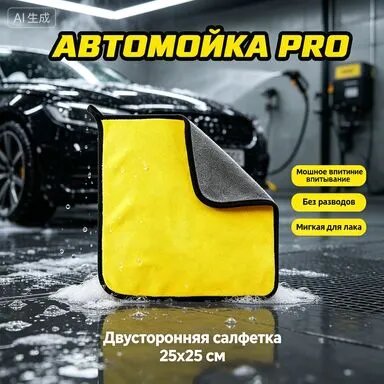 Салфетка автомобильная, 1 шт.