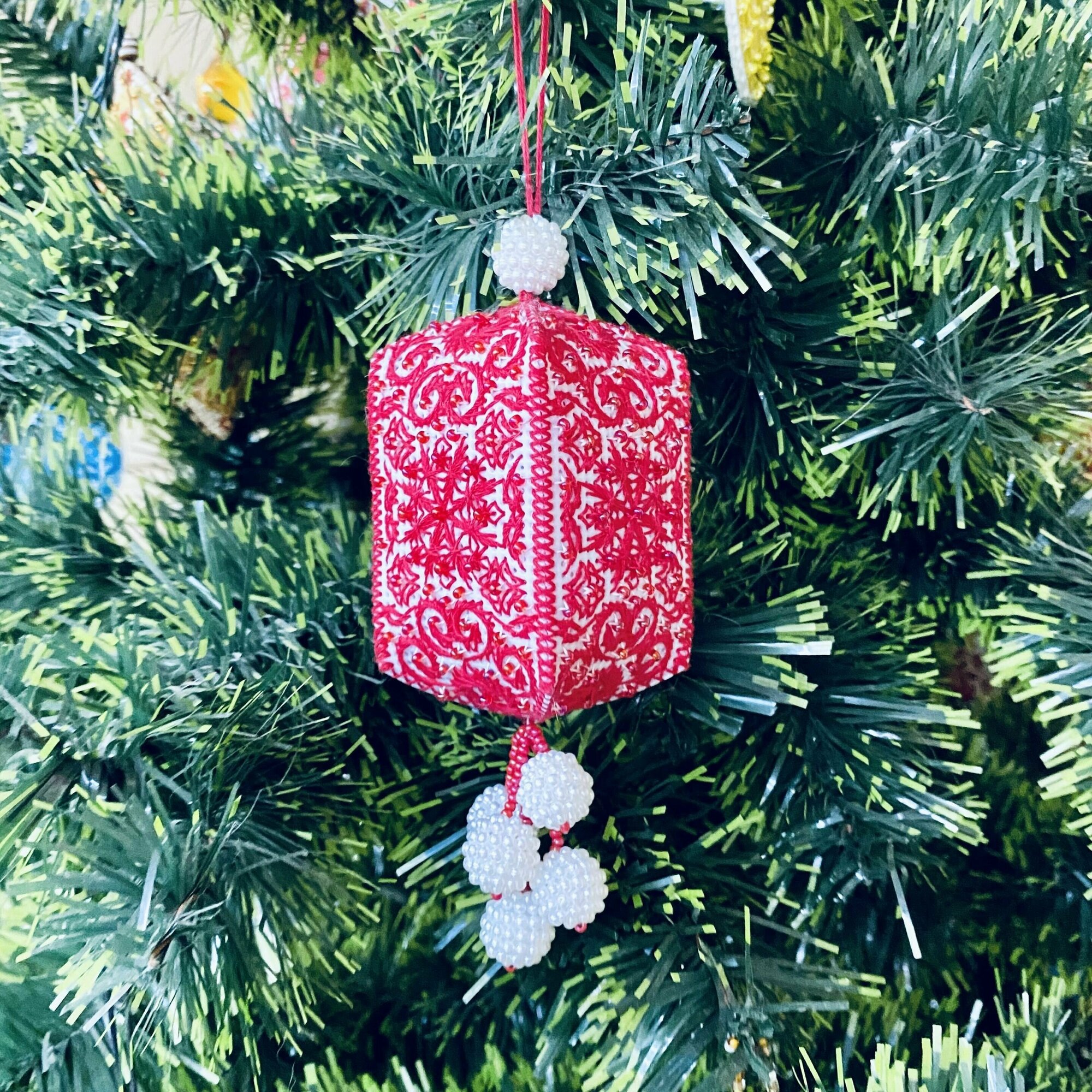 Набор для вышивания шовчиками "Ниточка - рисует по канве". Фонарик серия Цвета радуги ДК020323-4