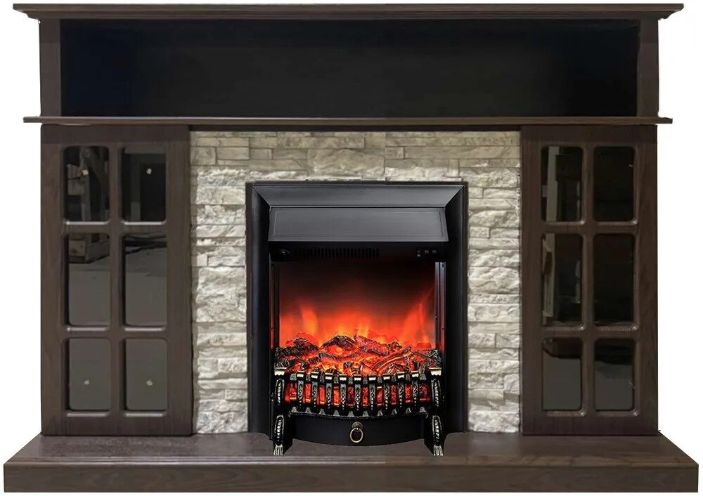 Электрокамин FLAMEKAMIN Бордо AO M6 с очагом Fobos (камин электрический)