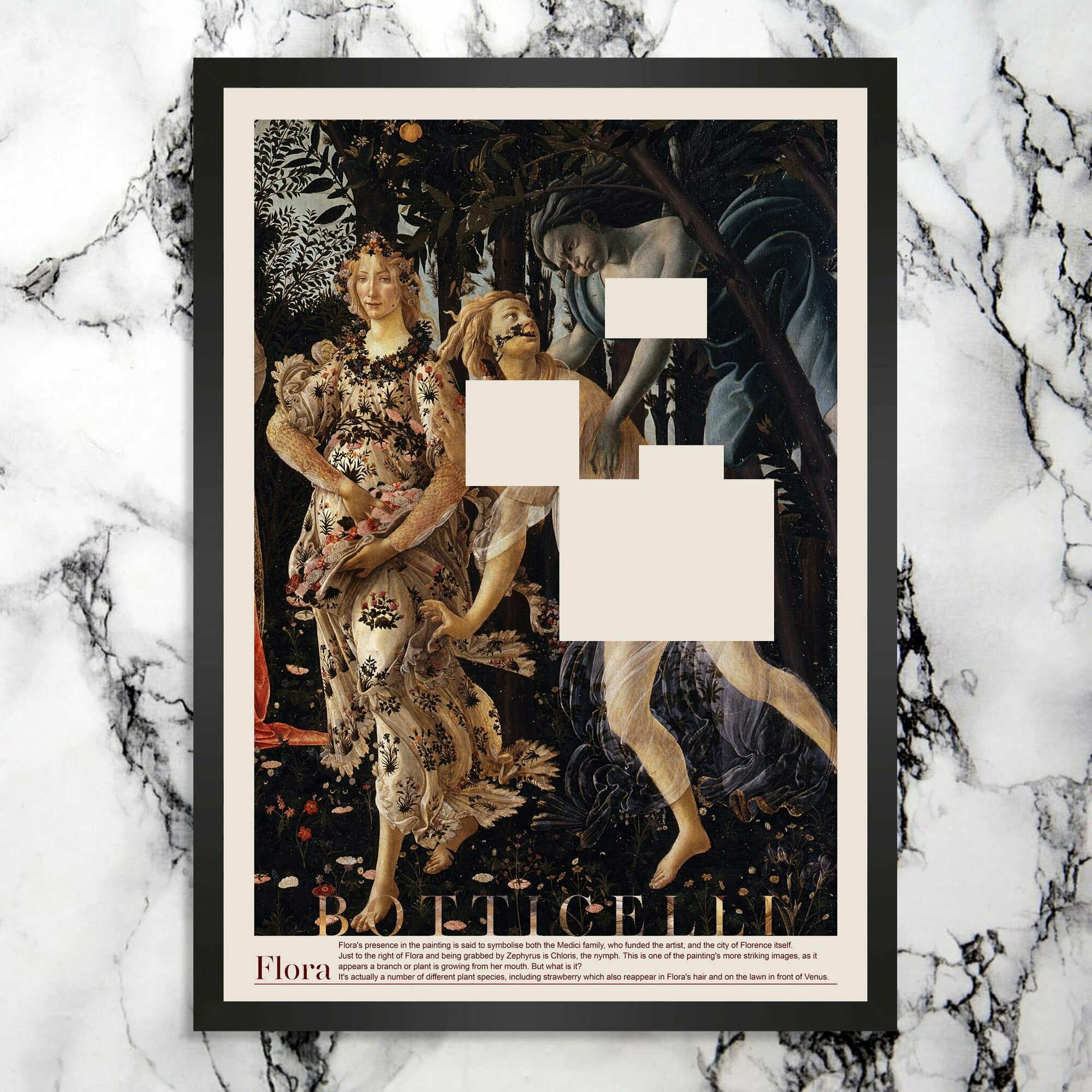 Постер "Весна" - Сандро Боттичелли #3 40x50