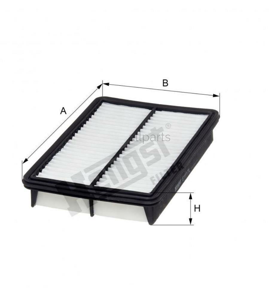 HENGST FILTER E1117L фильтр воздушный!\ Mazda 3/6 2.0i 13>