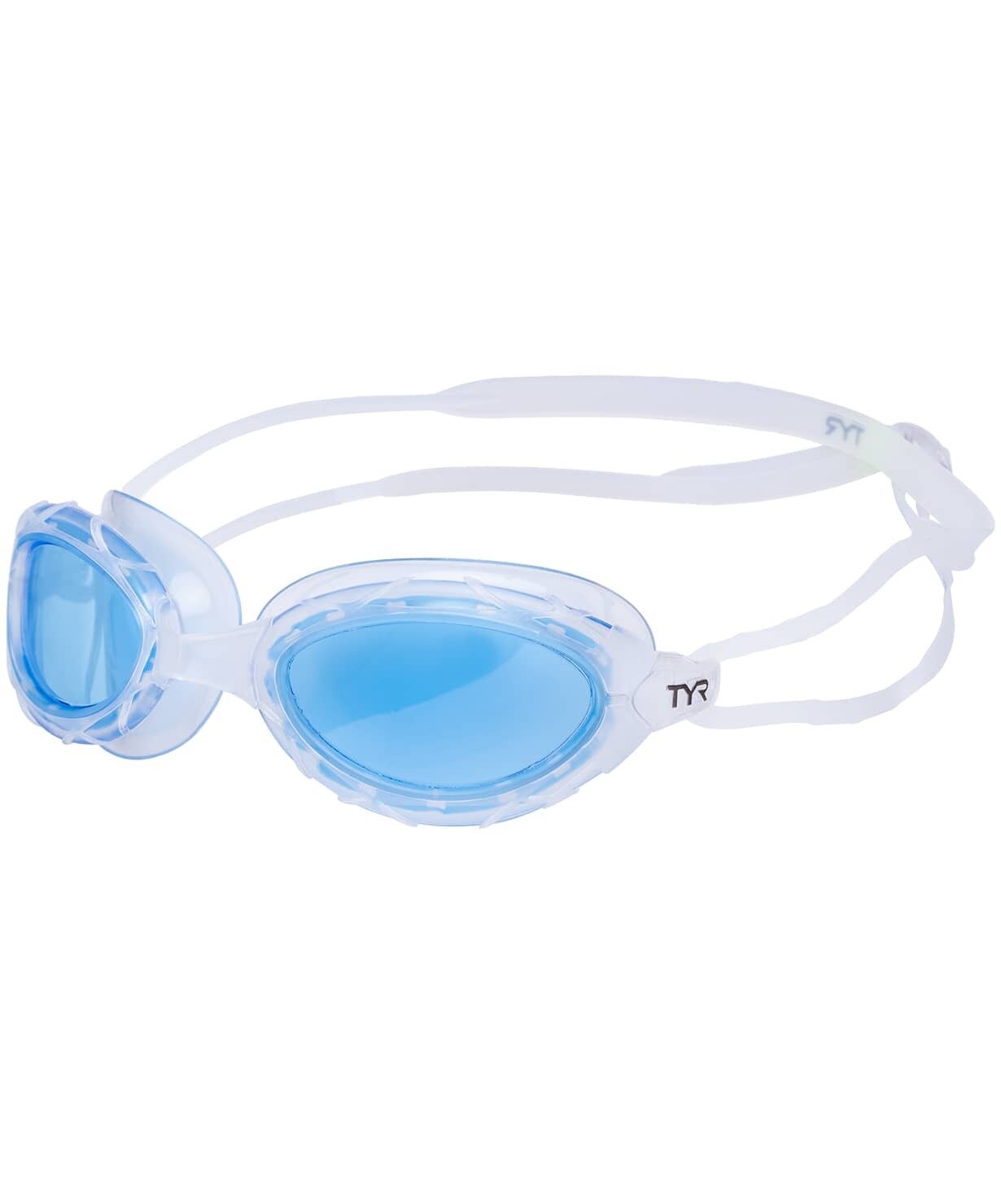 TYR Очки для плавания Nest Pro голубые, прозрачный