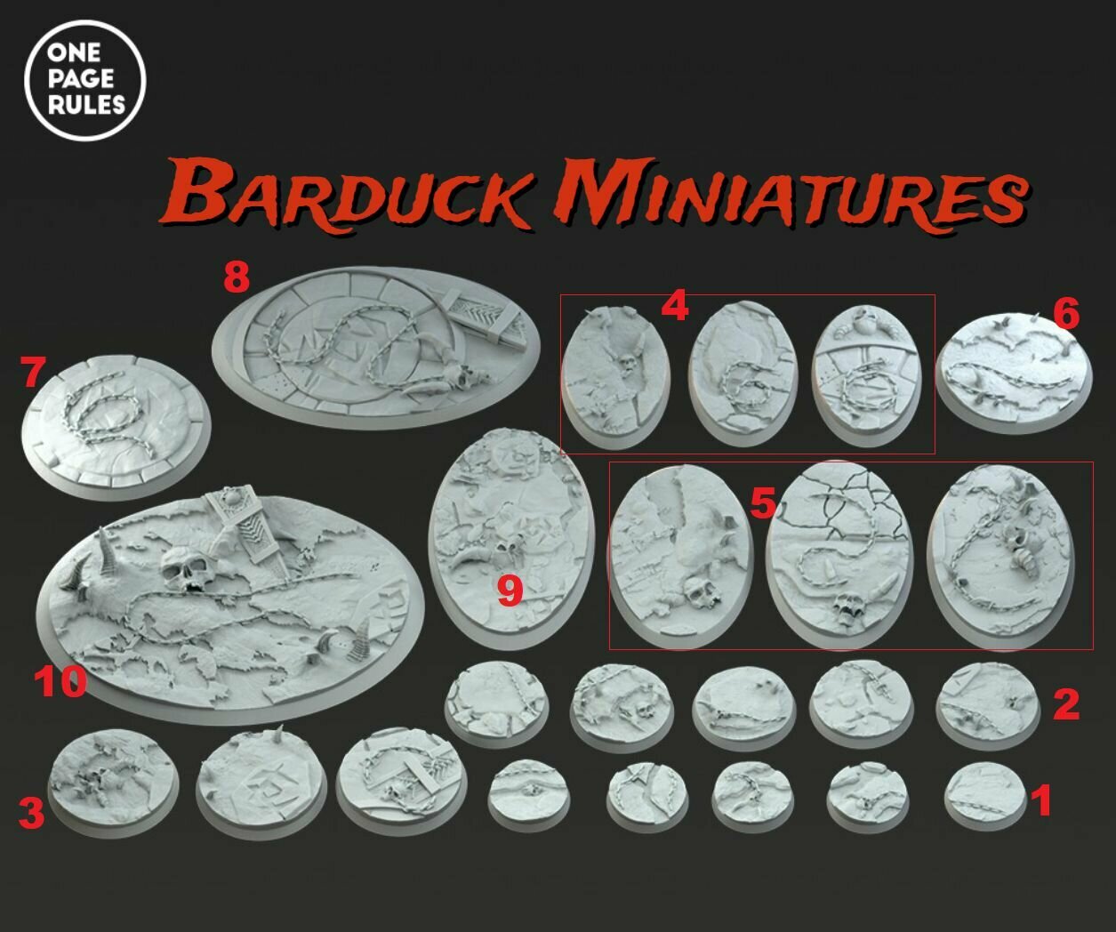 Базы/Подставки/Bases Warhammer War Daemons Круглые 120х92мм