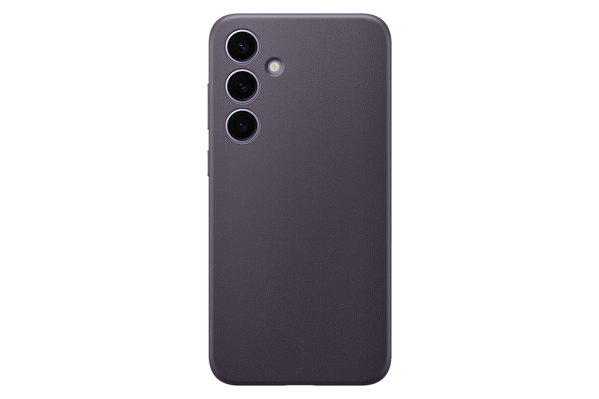 Чехол-накладка Samsung Vegan Leather Case S24+, тёмно-фиолетовый