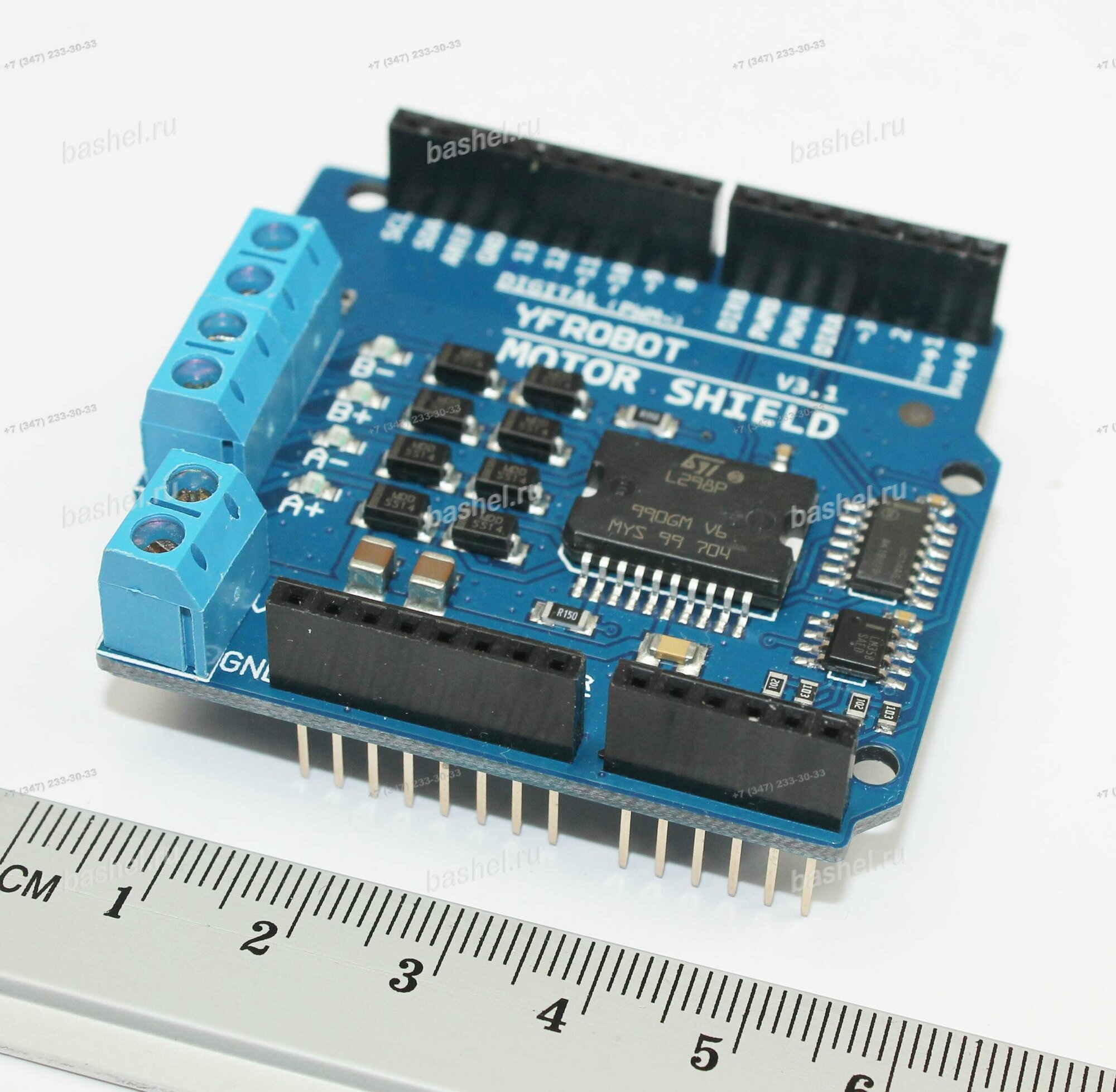 Motor Shield L298P YFROBOT, Плата расширения