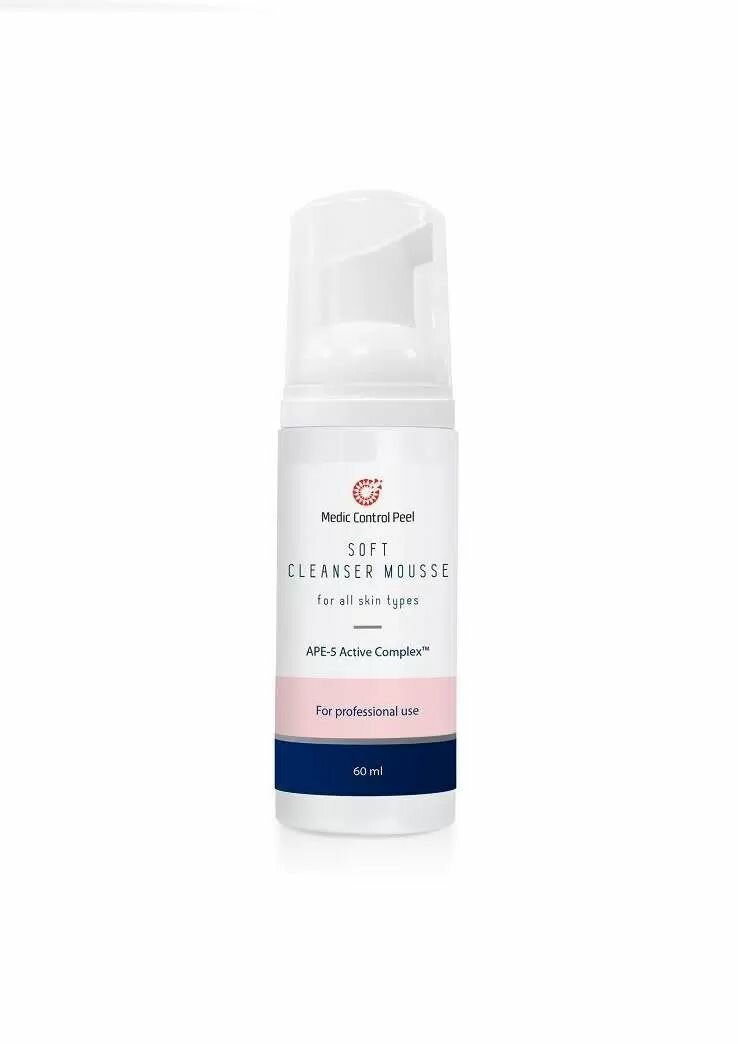 Medic Control Peel Soft Cleanser Mousse Пенка мусс для деликатного очищения кожи лица и шеи, 60 мл