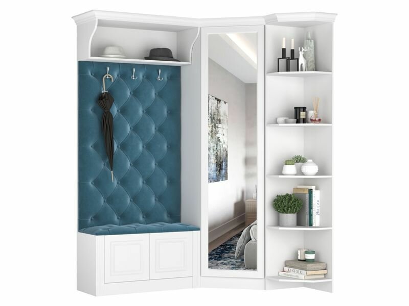 Прихожая в коридор угловая "Классика 3" 160/120х220х40