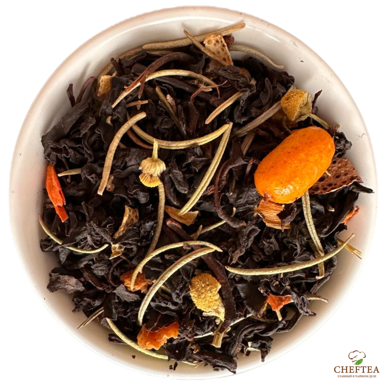 Чай черный "Витаминный" с апельсином и розмарином 150 г