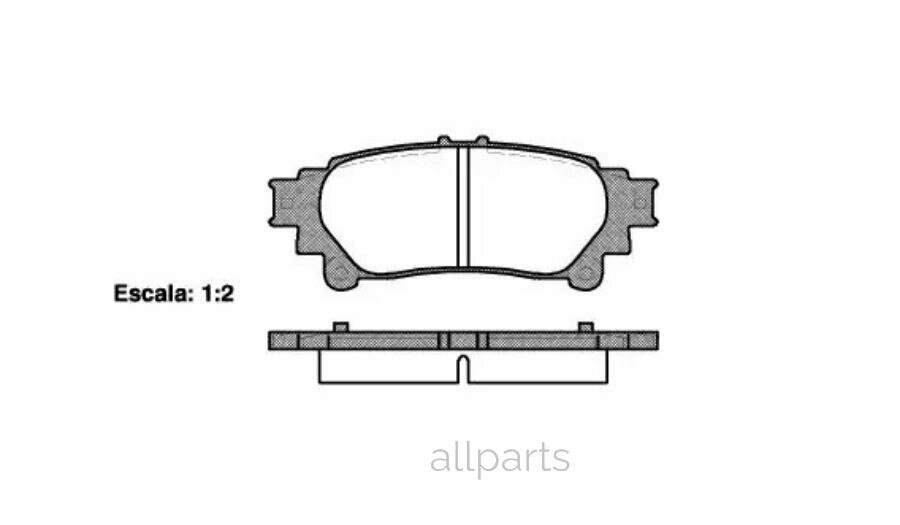 REMSA 139500 1395 00 [044660E010] ! колодки дисковые з.\ Lexus RX 350 09>