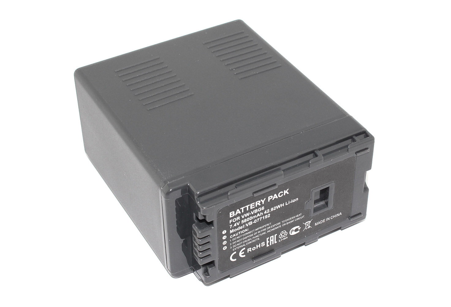 Аккумуляторная батарея для фото и видеокамеры Panasonic AG-AC, AF (VW-VBG6) 7.4V 5800mAh