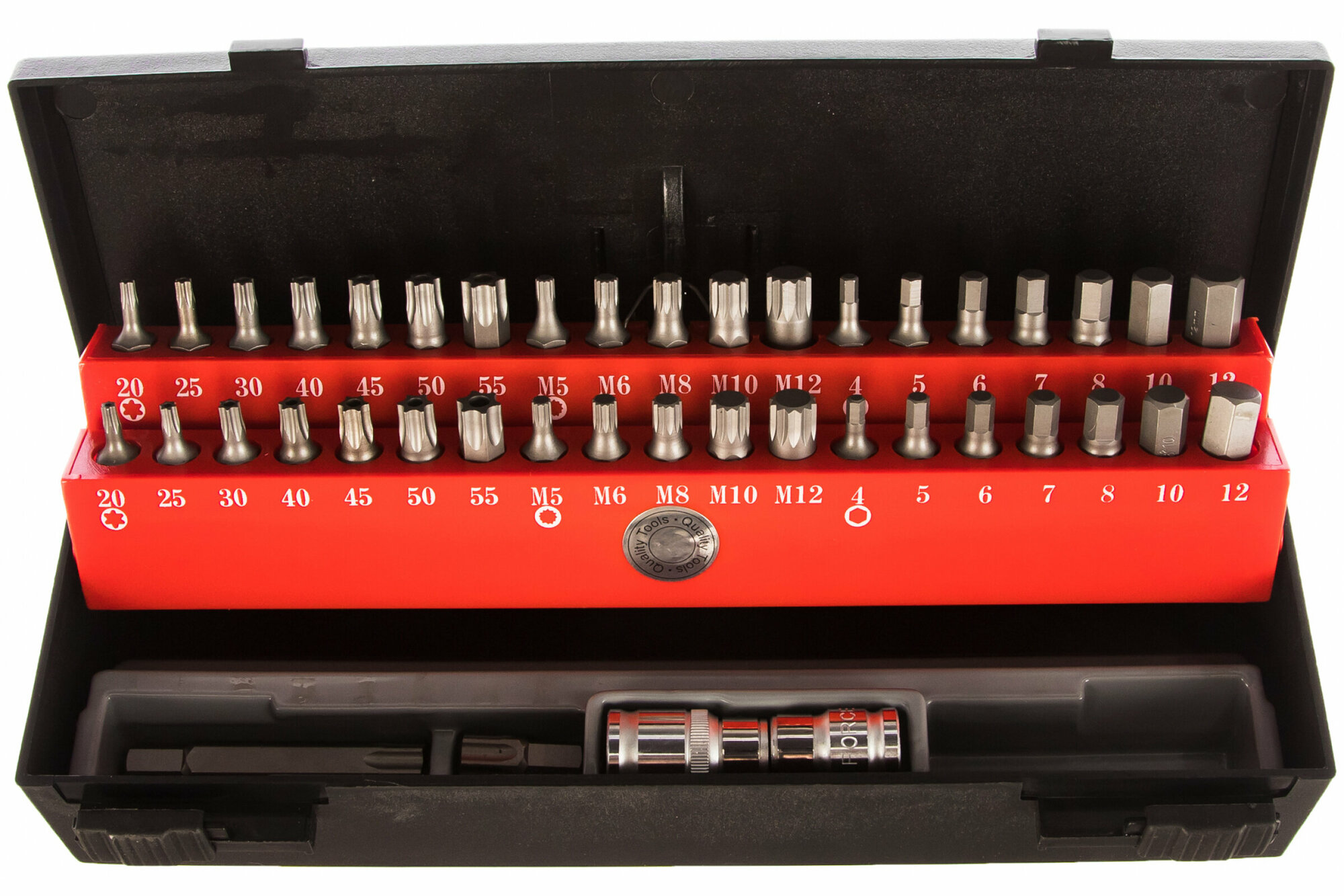 Набор -бит-торкс-шестигранных FORCE 4421C 12-лучевых 42 предмета L-30;75mm