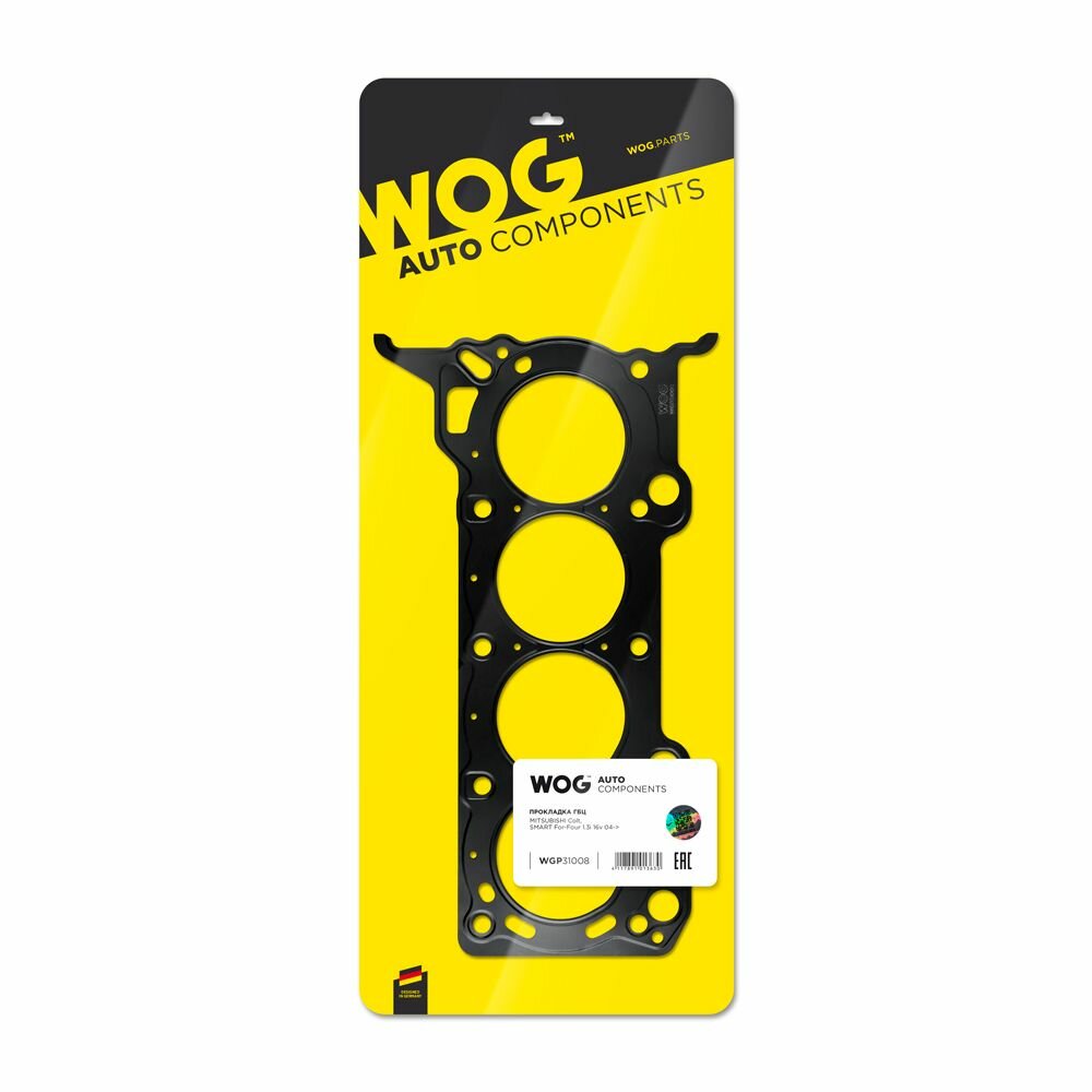 Пpокладка ГБЦ (головки блока цилиндров) металлическая, изготовленная по технологии "Абсолютного упло, WOG WGP31008