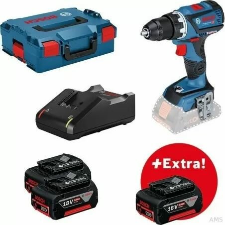 Дрель-шуруповерт Bosch GSR 18 V-60 C , 3 x 5,0 Ah + L-Boxx (0615990L8E)