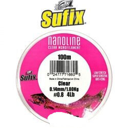 Леска Sufix Nanoline Trout 100м прозрачная 0,12мм 1.36кг