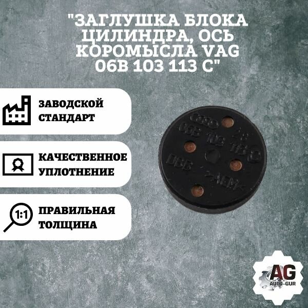 Заглушка блока цилиндра, ось коромысла VAG 06B 103 113 C