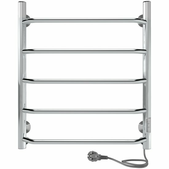 Полотенцесушитель Indigo® Roof Lux б/п (electro) 60/50 (таймер, скр. монтаж, унив. подкл. R/L, Полиров.) INDIGO