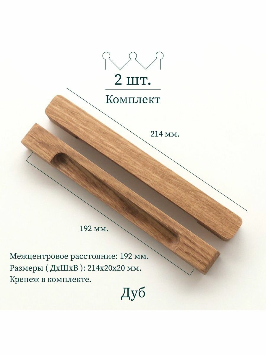 Ручка для мебели 192 мм 2 шт
