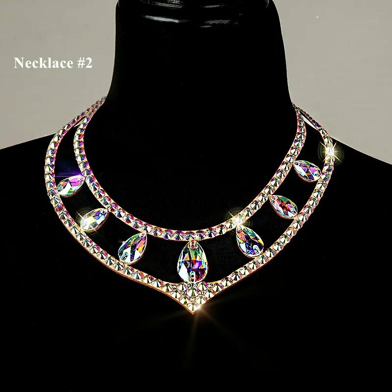 Колье Necklace 2, сверкающее, для танца живота