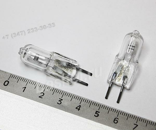 Лампа галогенная 12V, 100Вт, цоколь G6.35 КГМ