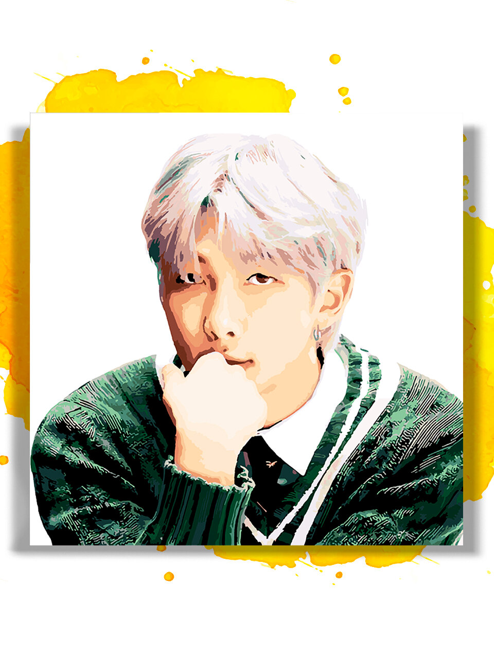 Картина по номерам на холсте BTS RM 2, 40 х 40 см