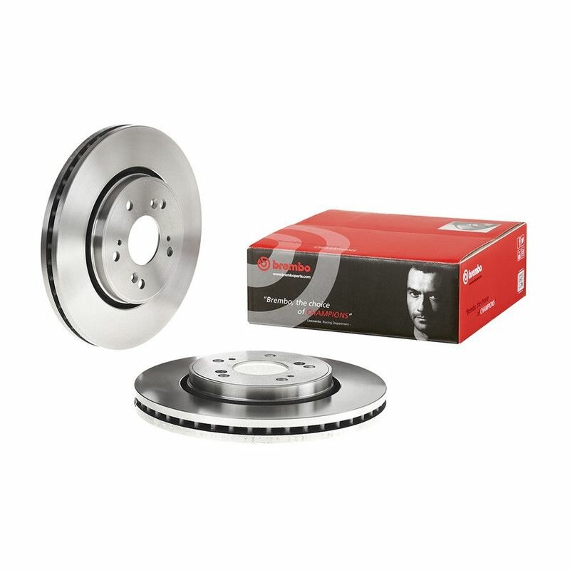 Диск тормозной передний вентилируемый 293 мм, BREMBO 09A86610, для а/м Honda