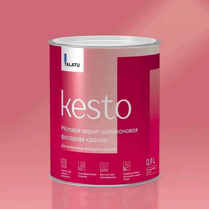 Фасадная краска TALATU Kesto, 0,9 литра