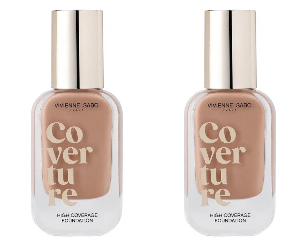 Тональный крем с плотным покрытием Vivienne Sabo High coverage foundation Coverture, тон 03, 30 мл, 2 шт