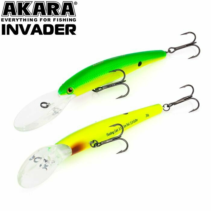 Воблер Akara Invader 120F 20 гр. (5/7 oz 4,7 in) A31