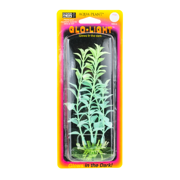 Penn-Plax Растение для аквариума Blooming Ludwigia, сине-зеленое, светящееся, 18 см