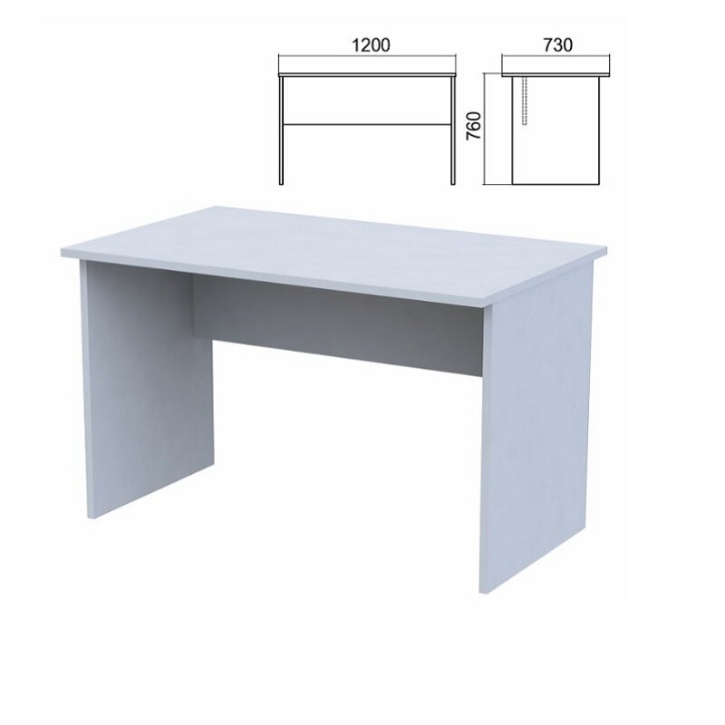 Стол компьютерный Арго, 1200х730х760 мм, gray