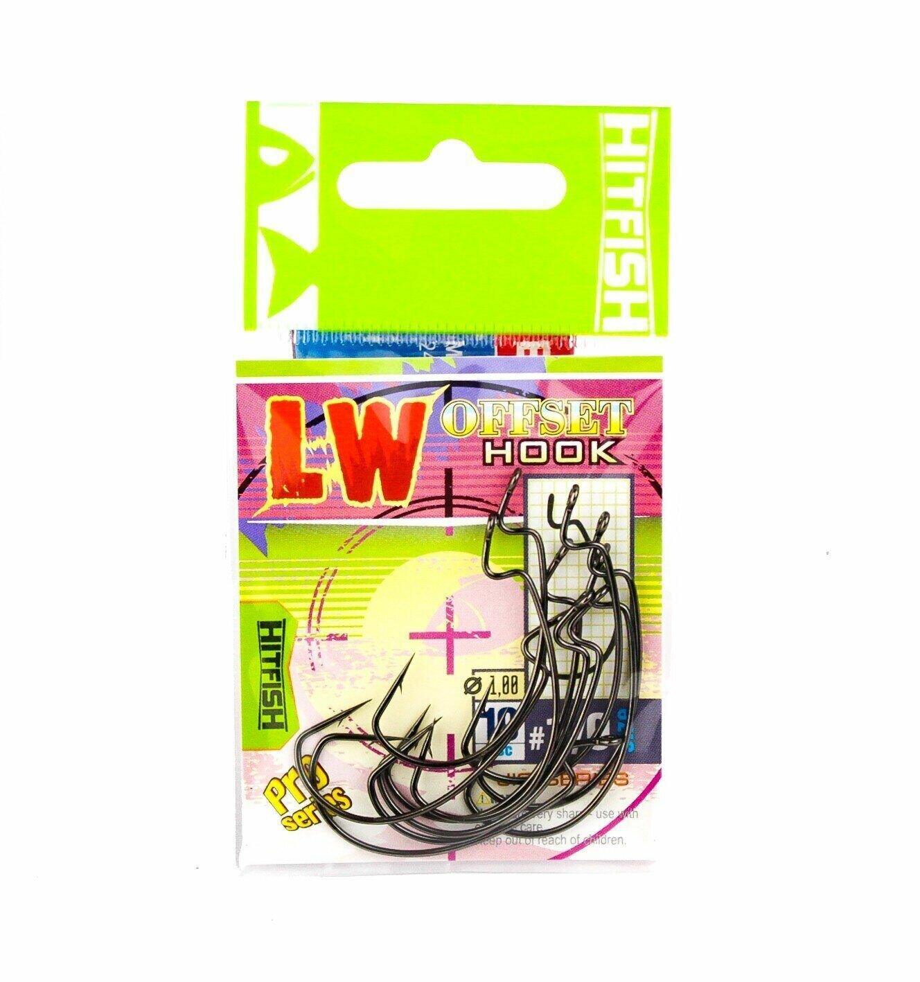 Крючок офсетный HITFISH LW OFFSET HOOK 1/0 (10 шт./пач)