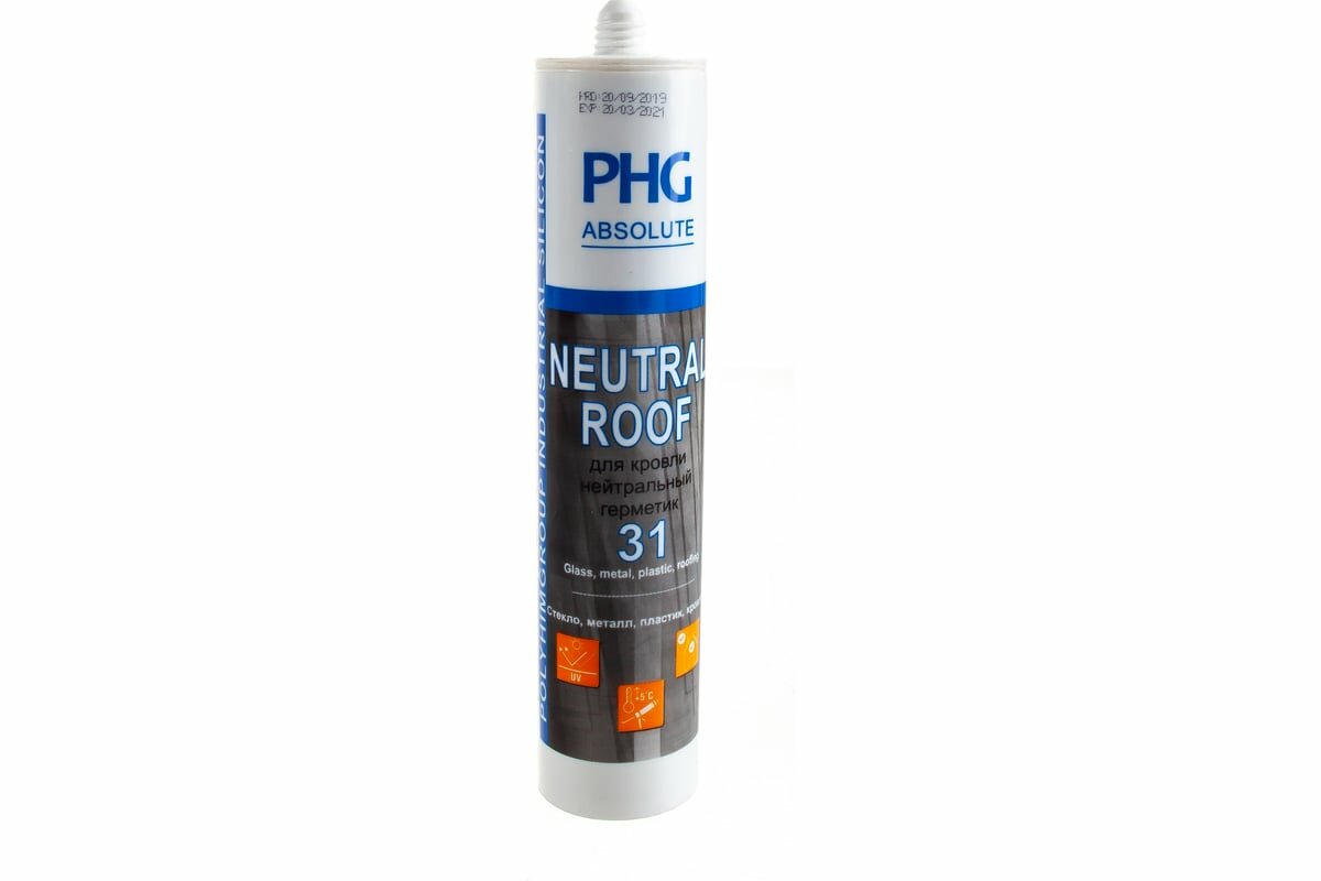 PHG Absolute Neutral Roof силиконовый герметик черный 280 ml 448747