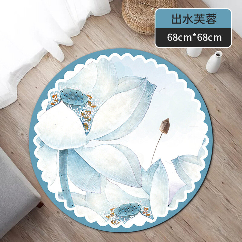 ⭐3 мм портативный круглый мат для прыжков с амортизацией, йога-мат, домашний звукоизоляционный, нескользящий, бесшумный фитнес-мат для упражнений⭐